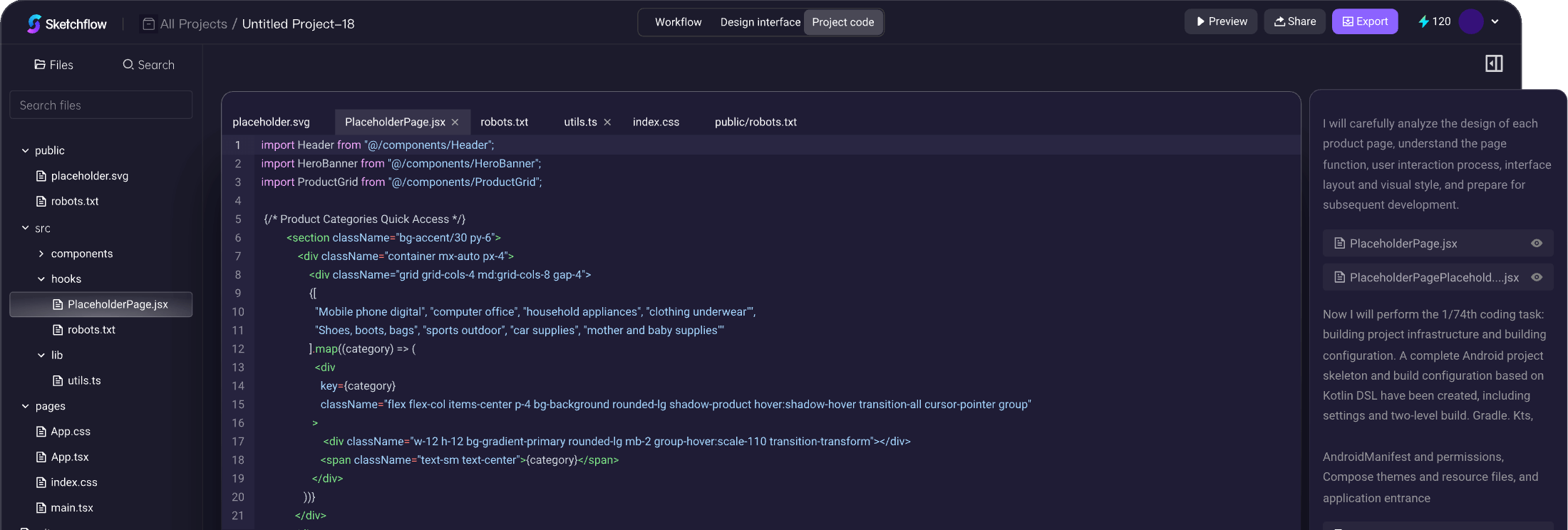 AI Design to Code: Build Web & Apps Faster | Sketchflow.ai